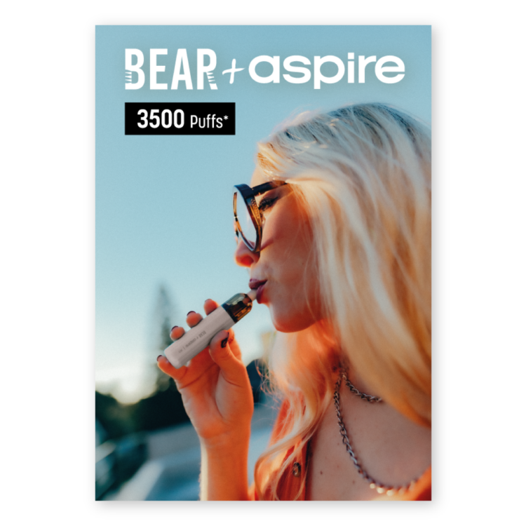 A3 Poster – BEAR+aspire R1 – Eco-Vape Wholesale